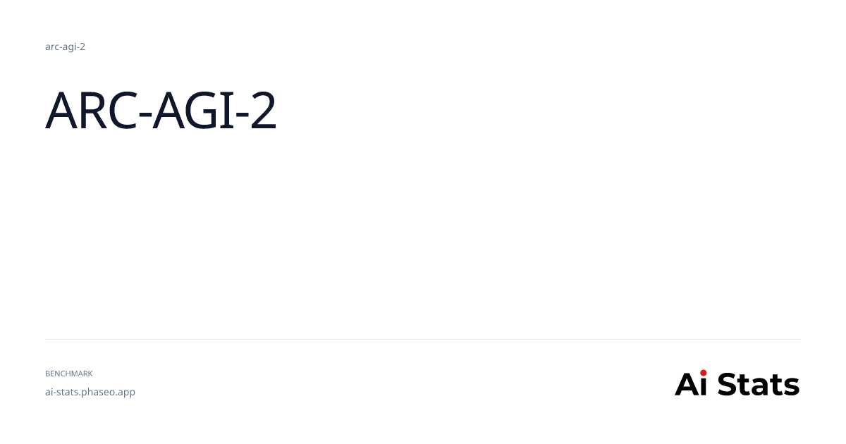 ARC-AGI-2 - Benchmark Leaderboard & Model Performance | AI Stats